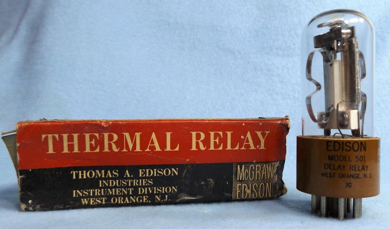 Edison B1696 Model 501 Delay Relay 5-Sec 150-V.D.C 250-V.A.C Vacuum ...