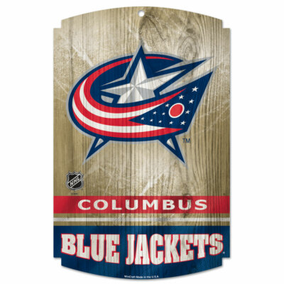 COLUMBUS BLUE JACKETS VINTAGE STYLE HARDBOARD WOOD SIGN 11"X17" HIGH ...