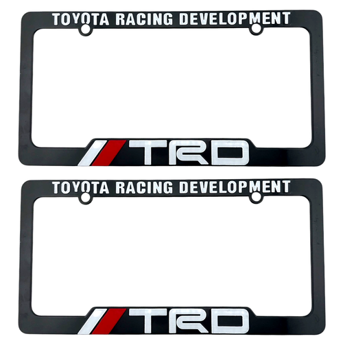 2 TRD License Plate Frames Toyota Racing Development Tacoma Tundra ...