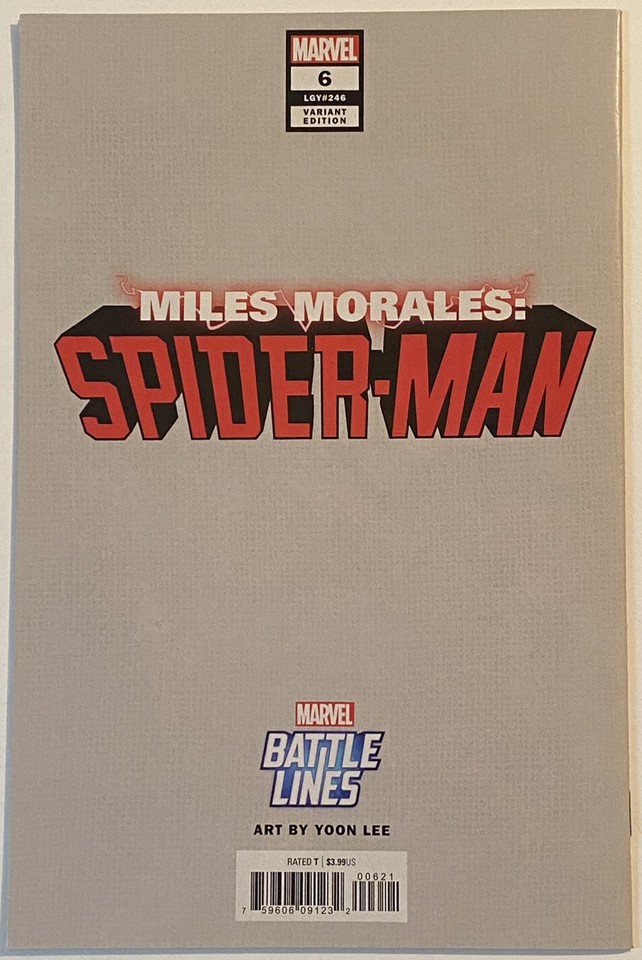Miles Morales Spider-Man #6 Battle Lines virgin Variant 1st appearance ...