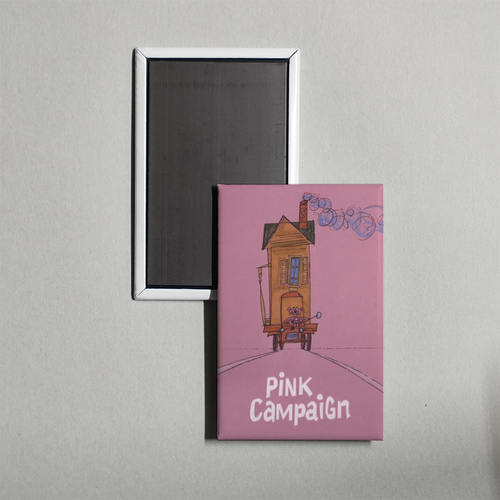 Pink Campaign Mini Movie Poster Fridge Locker Magnet | eBay
