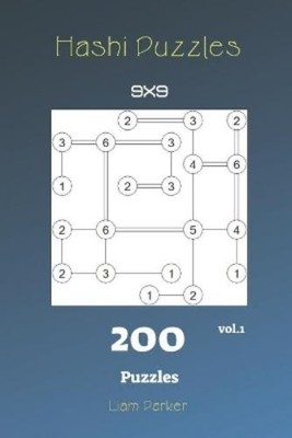 Liam Parker Hashi Puzzles - 200 Puzzles 9x9 vol.1 (Tascabile) Hashi Puzzles | eBay