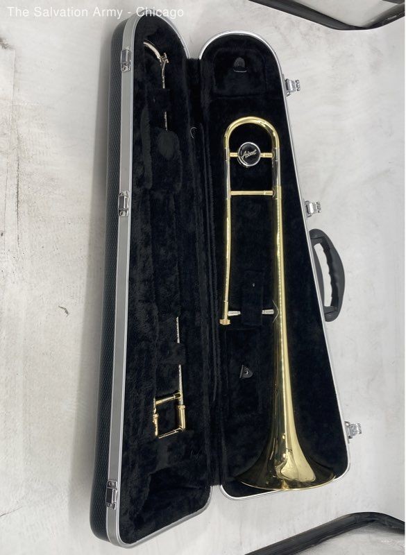 Accent Gold Brass Musical Instruments Slide Trombones With Black Case ...