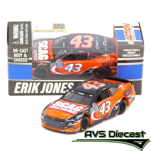 Erik Jones 2021 SCAG Power Equipment 1:64 Nascar Diecast Chassis Rubber ...