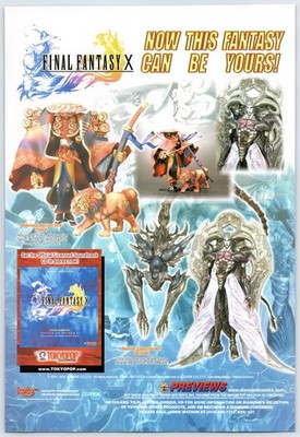 Print Ad 2001 Final Fantasy X RPG Game Action Figures Original Promo ...