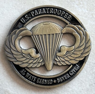 US Paratrooper Army 82 Nd Airborne Proud Challenge Coin. | eBay