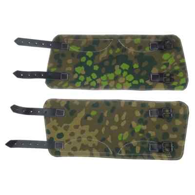 WWII WW2 German Leggings Puttee Gaiters Luftwaffe LW Canvas Dot 44 Camo ...