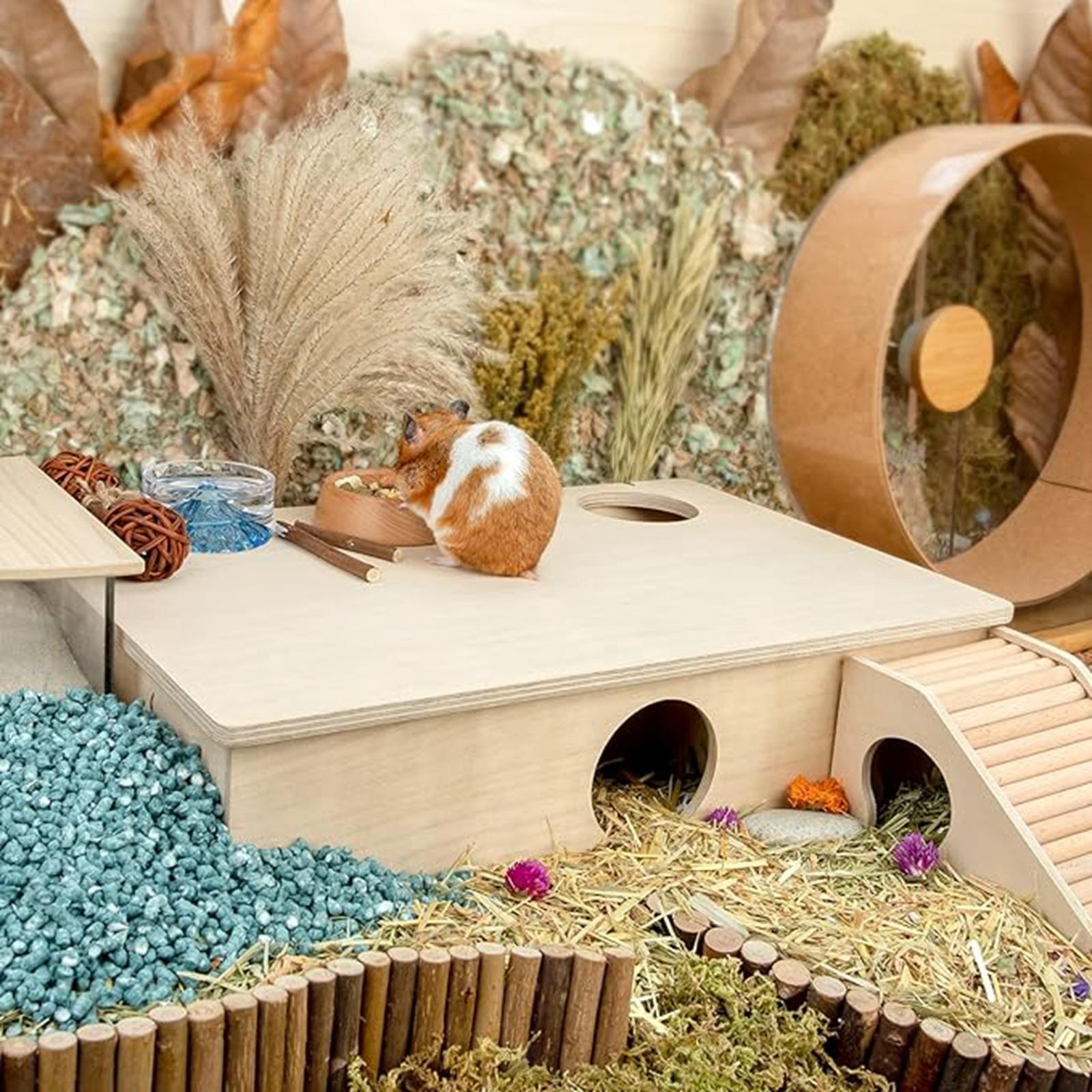 Hamster House Habitat Decor Hamsters Accessories Interesting 6 Chamber ...