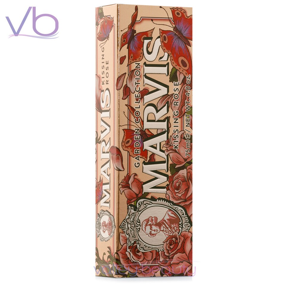 MARVIS Kissing Rose | Italian Rich, Creamy Toothpaste with Bulgarian ...