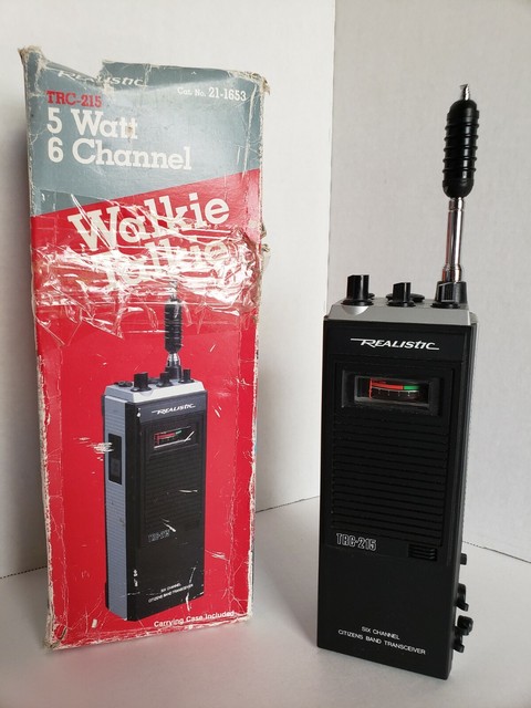 Realistic Trc-215 Handheld 5w 6 Channel CB Radio Transceiver Walkie ...