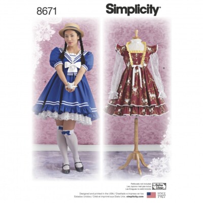 Simplicity Sewing Pattern 8671 Women P5 (12-14-16-18-20) | eBay UK