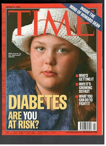 Time Magazine January 12, 2004 Diabetes Are You at Risk Hillary Carroll ...