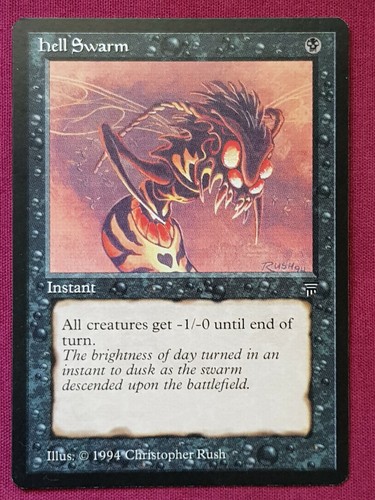 Magic The Gathering LEGENDS HELL SWARM single black card MTG | eBay Australia