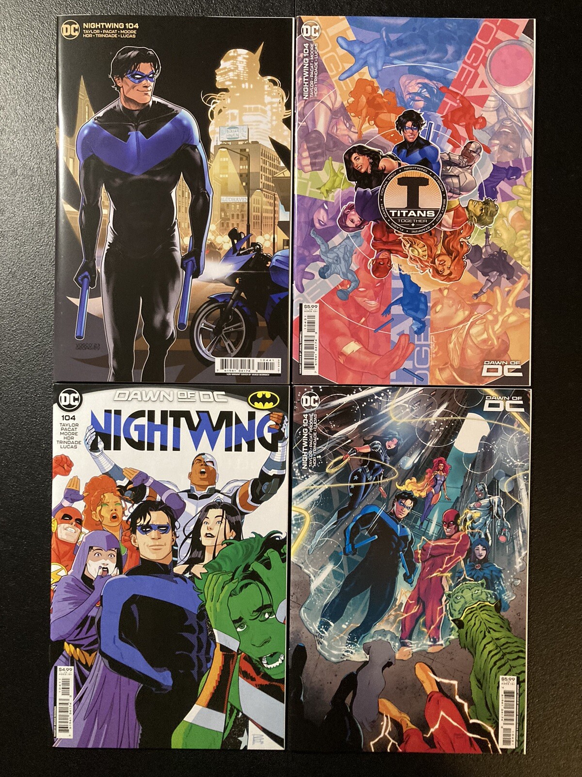 NIGHTWING #104 1:25 VARIANT SET OF 4 GEORGIEV CAMPBELL REDONDO DC COMIC ...