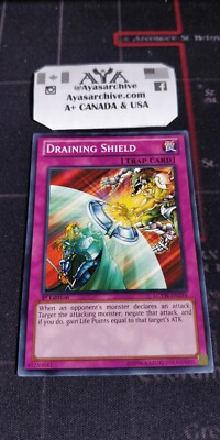 DRAINING SHIELD - 1ST ED COMMON NM/VLP LCYW-EN294 - YUGIOH A+ | eBay