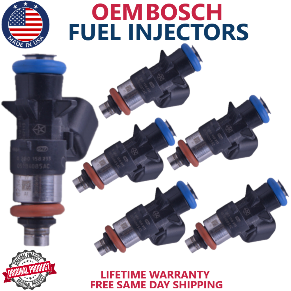 x6 OEM BOSCH 4-Hole Upgrade Fuel Injectors For 2011-2019 Chrysler 300 3 ...
