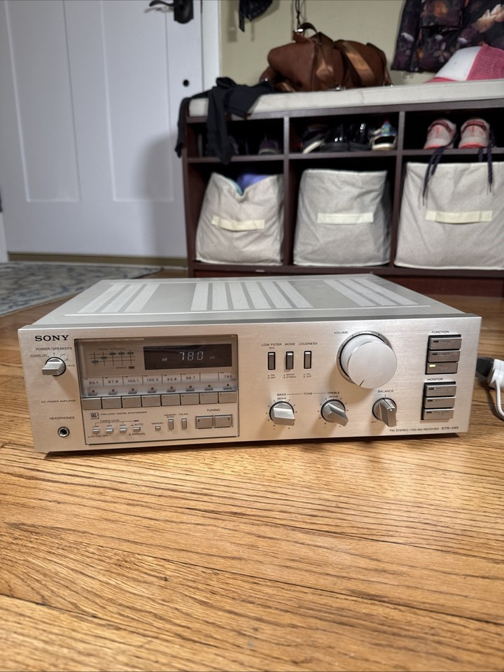 Sony STR-V45 - Vintage 2 Channel AM FM Stereo Receiver - Silver Face ...