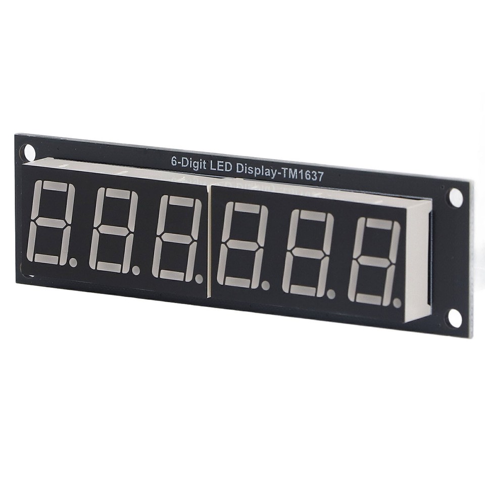 0.56in 6 Digit 7 Segment Display Module TM1637 Driver LED Digital Tube ...