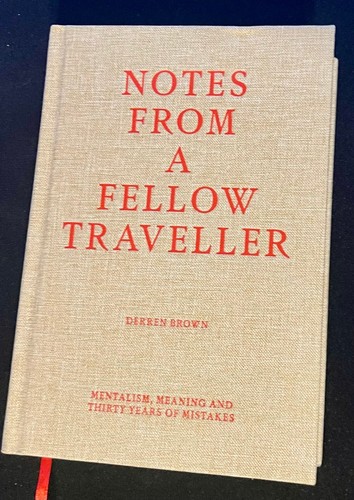 Notes from A Fellow Traveller By Darren Brown Magic Book | eBay