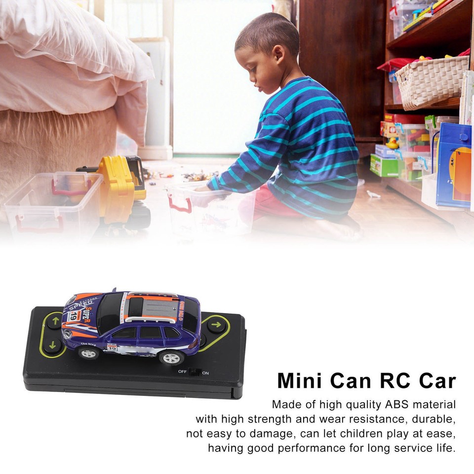 Mini RC Racing 4 Way Drift Car 1:64 Pocket Can Size Remote Control ...