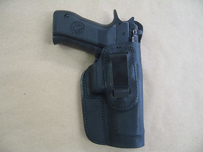 IWB Leather In Waistband Conceal Carry Holster For Springfield P9 BLACK ...