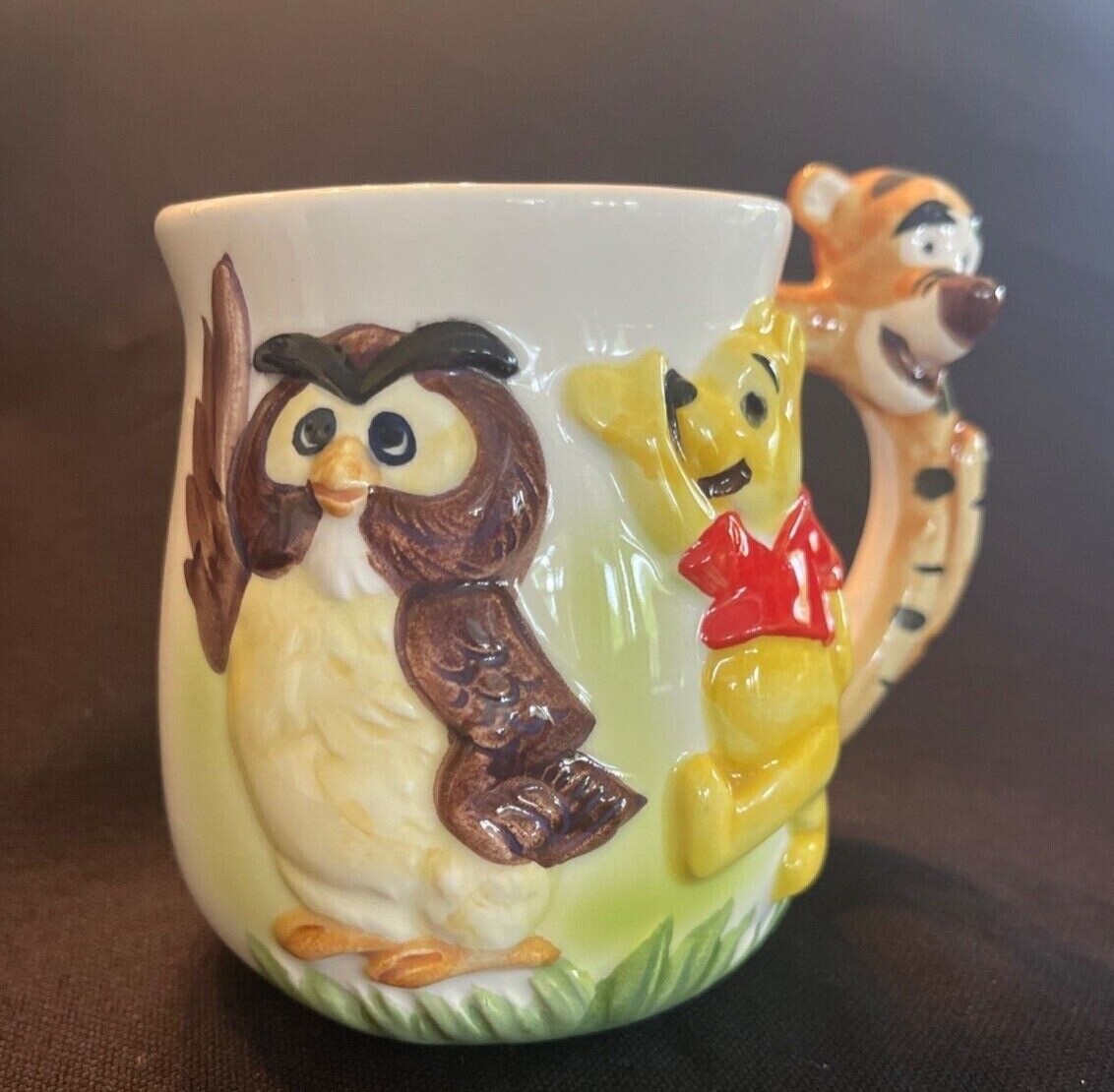 Walt Disney Vintage Winnie Pooh, Owl & (Tigger on handle of cup) Made ...