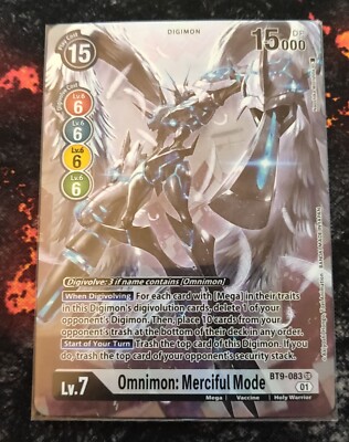 Digimon Card X Record Omnimon: Merciful Mode BT9-083 AA (alternative ...