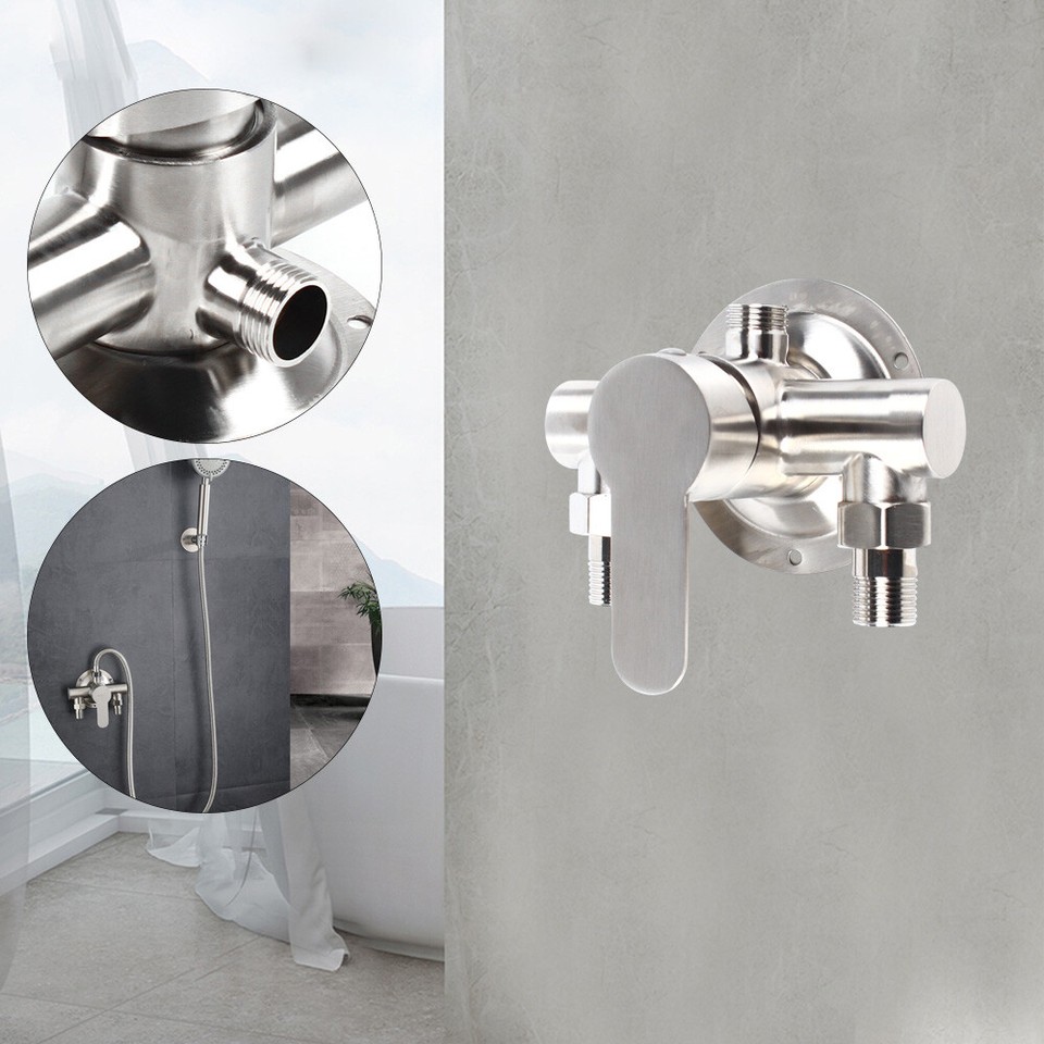 Wall Mount Shower Faucet Control Valve Bath Mixer Bathroom Water Tap ...