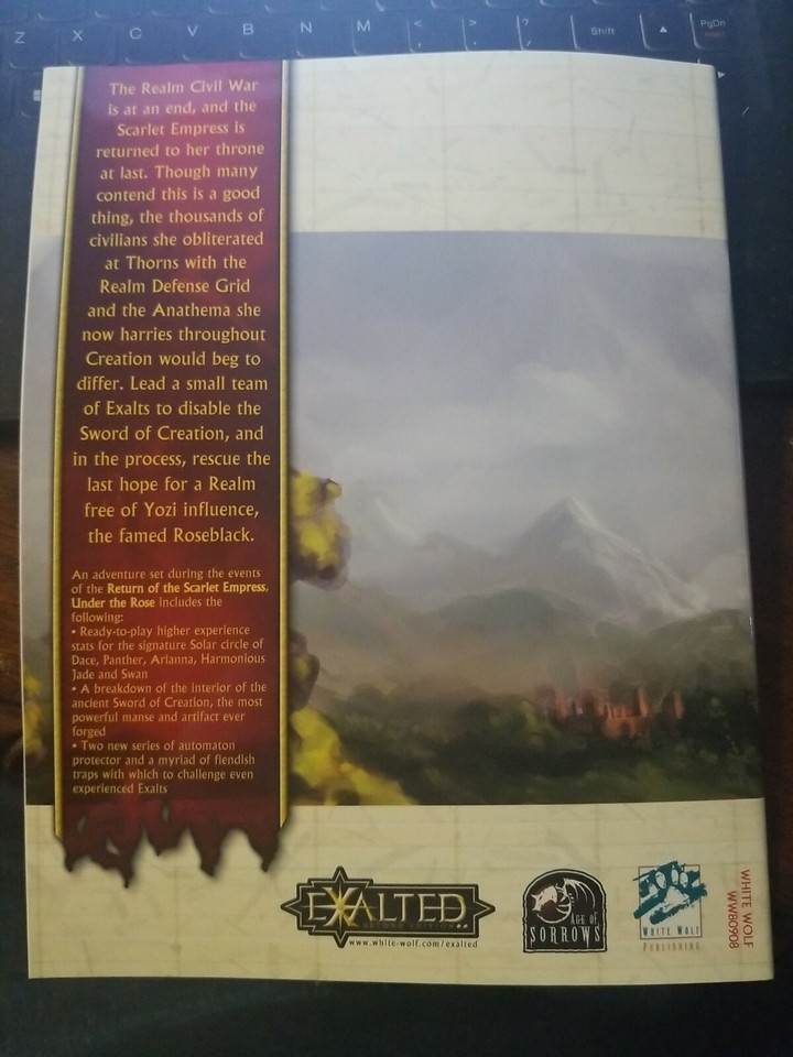 Exalted 2nd Edition Under The Rose Free RPG Day | eBay