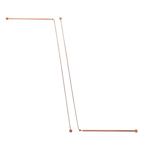 2 Pcs Dowsing Tools Brass Prospecting Rod Sticks Solid Divining Rods ...