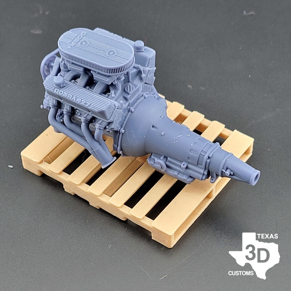 Ford 427 Cobra Dual Carb model engine resin 3D printed 1:25/1:24 | eBay