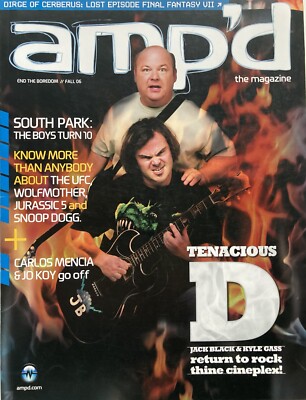 JACK BLACK & KYLE GASS / TENACIOUS D / Fall 2006 AMP'D Magazine | eBay