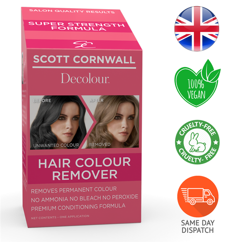 Scott Cornwall Decolour Remover Removes Permanent Hair Colour Vegan ...