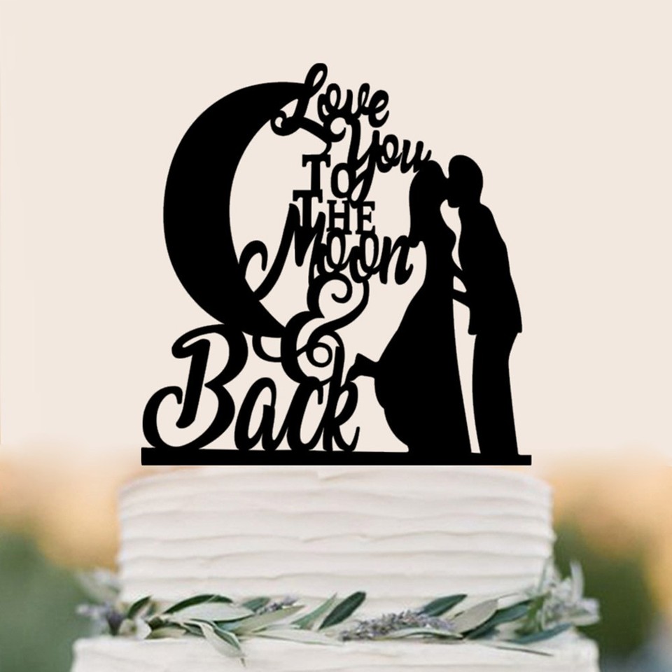 Cake Topper Acrylic Cake Decoration for Wedding Engagement Party | eBay ...