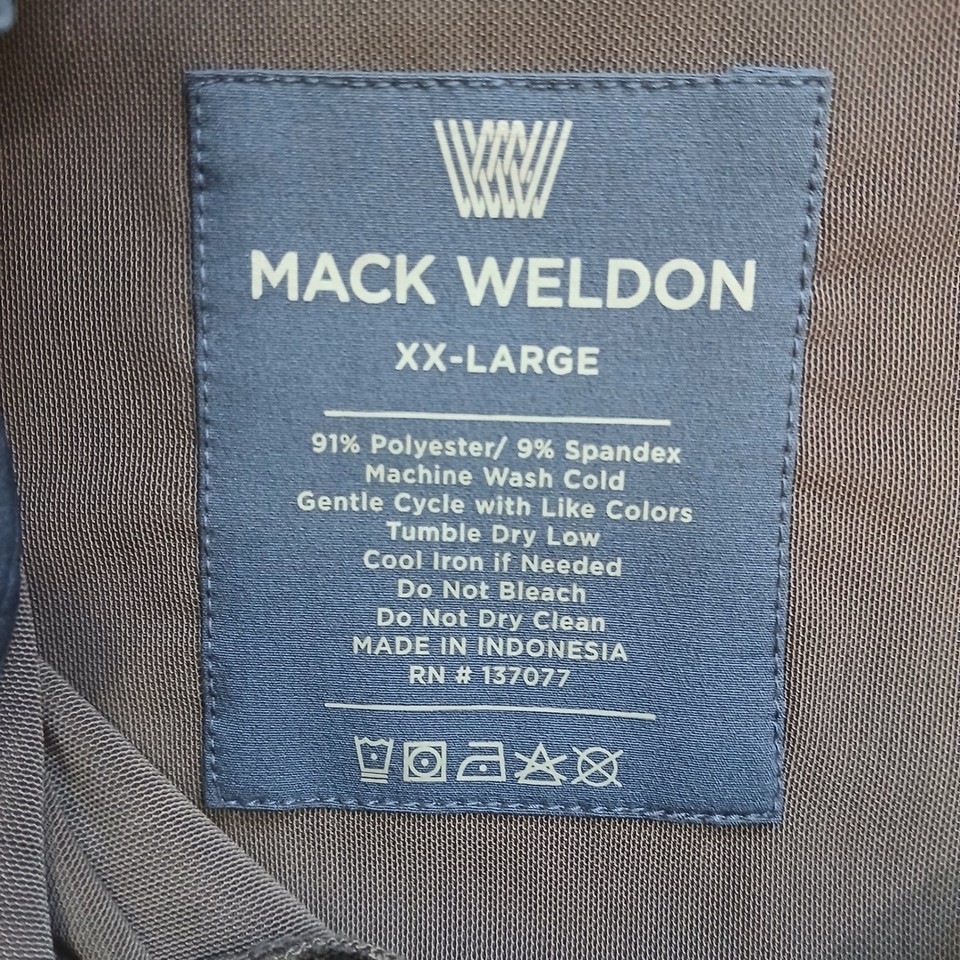 Mack Weldon Shorts Mens 2XL XXL Blue Golf Radius Performance Stretch ...