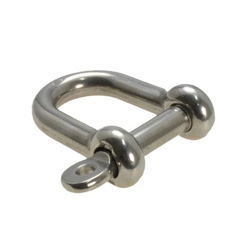 Qty 5 Captive Pin Dee Shackle 10mm x 40mm Stainless A4-70 G316 Marine ...
