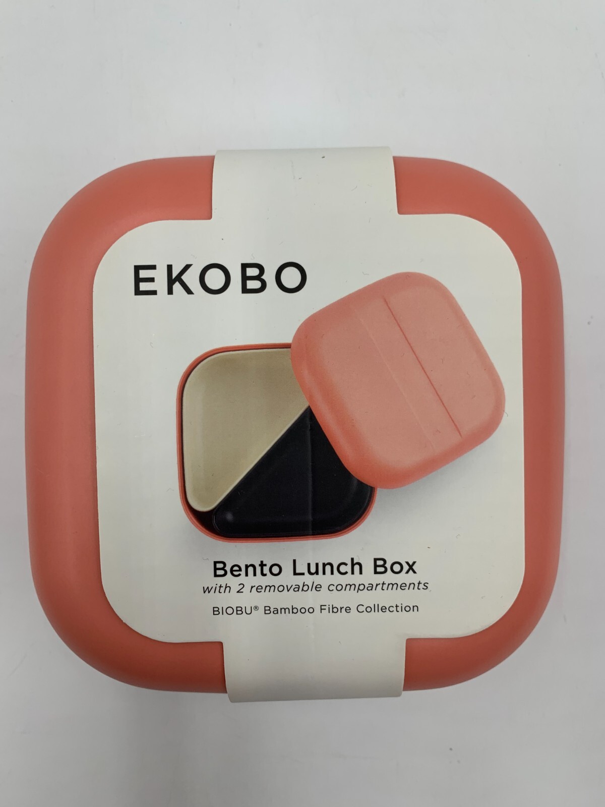Pottery Barn Kids Ekobo Bento Box 6" Square Coral Pink #D435 | eBay