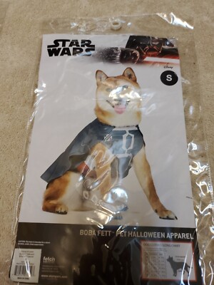 Fetch STAR WARS Boba Fett Dog Costume - SIZE: Small - Halloween [4399 ...