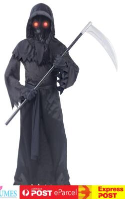 Boys Fade In Out Unknown Phantom Robe Horror Halloween Light Up Costume ...