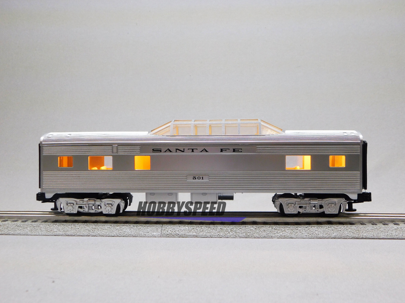 LIONEL SANTA FE ADD-ON VISTA DOME PASSENGER CAR #501 O GAUGE train ...