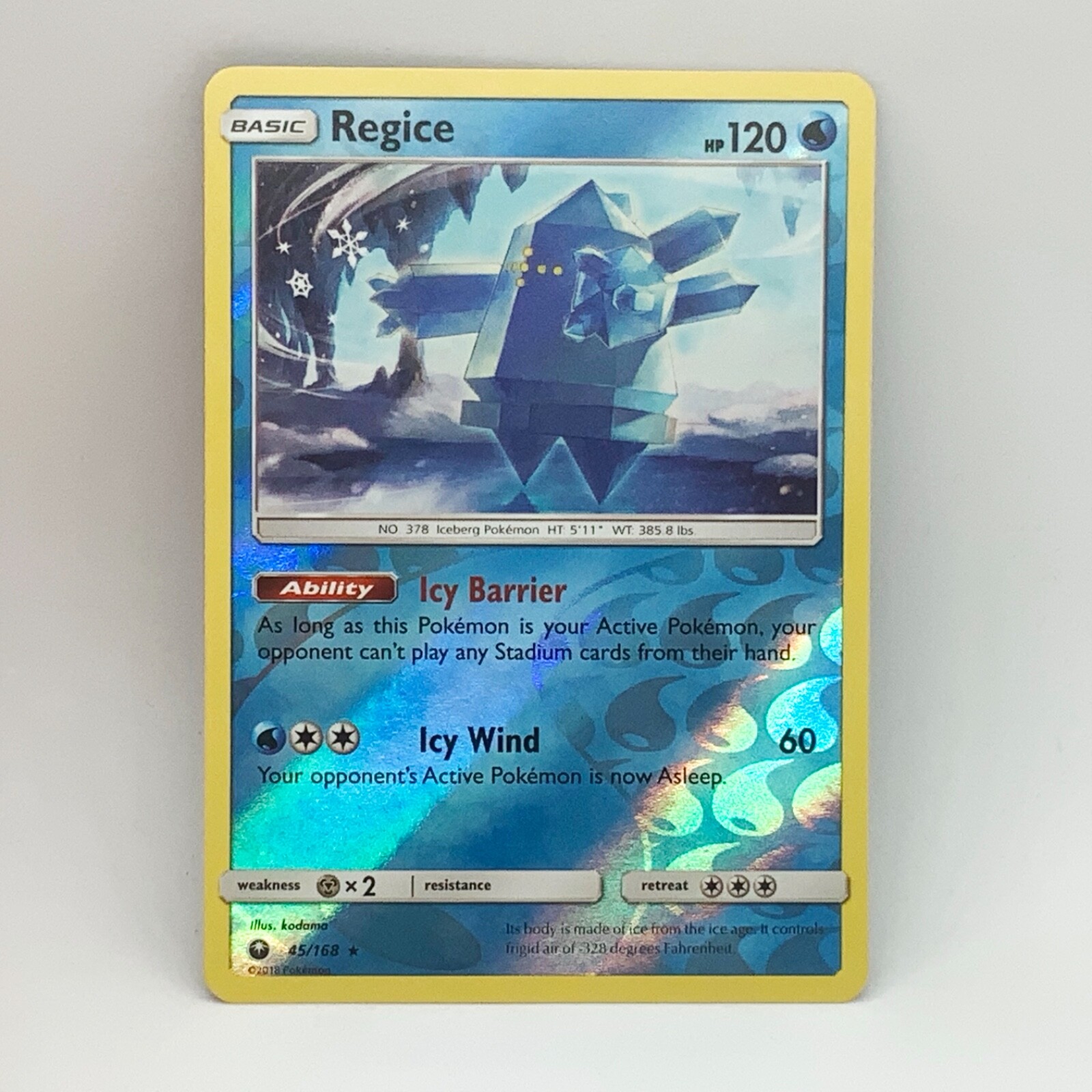 Regice 45/168 - Reverse Holo - XY: Phantom Forces - Pokemon Card - NM ...
