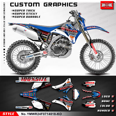 MX Waterproof Graphics Kit for Yamaha WR250F WR450F 2007-2014 Vinyl ...