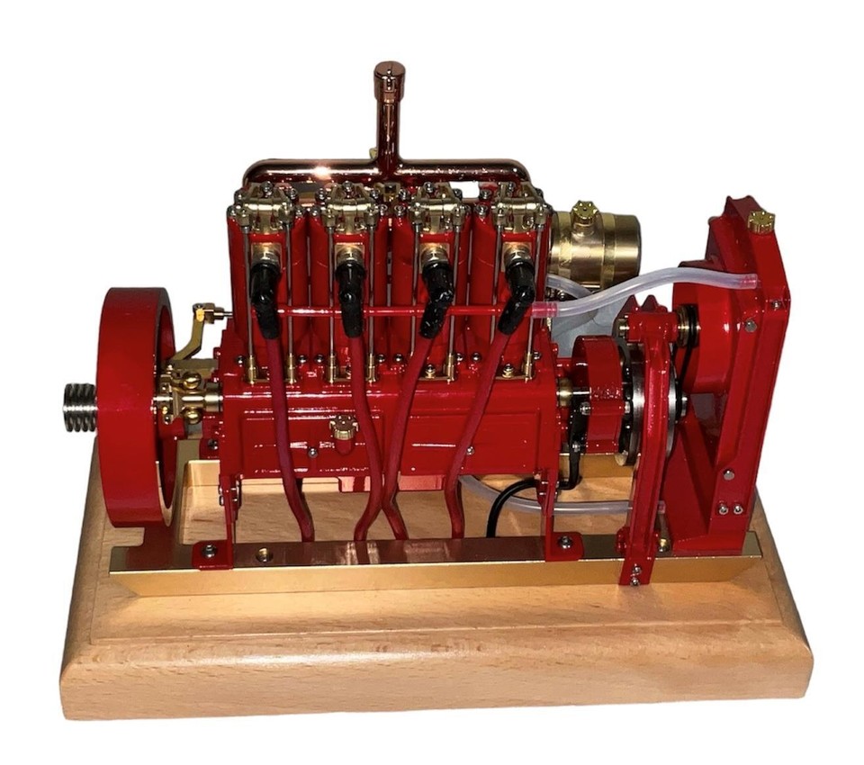 Vertical 4-cylinder 12CC OHV Gas Internal Combustion Tractor Engine ...