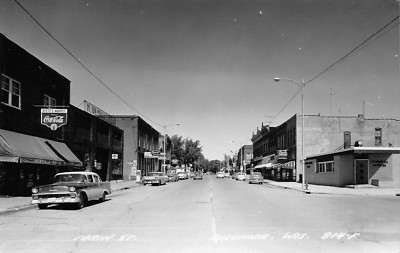 Bloomer Wisconsin~Main Street~Reetz's Market~Bars~Hamm's Beer~1950s ...