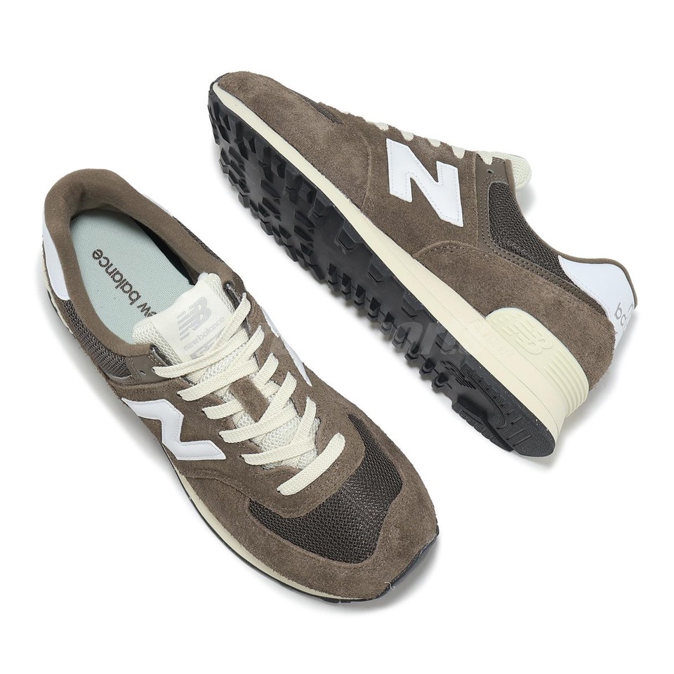 New Balance 574 NB Suede Brown White Men Unisex Casual Lifestyle Shoes ...