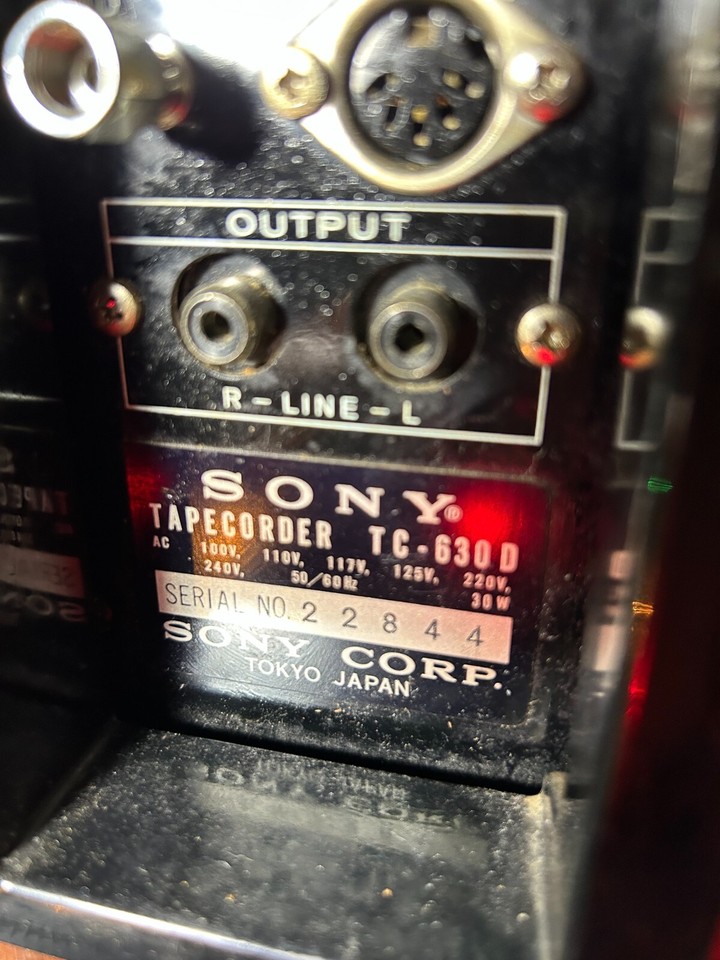 Sony TC-630 D Solid State Audio Reel to Reel Tape Recorder Deck | eBay