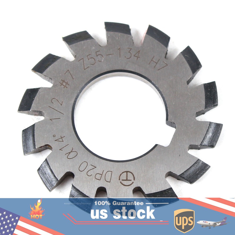 8Pcs Involute Gear Cutter DP20 DP12 PA14-1/2 HSS 8H Set 14.5° Tool Dia ...