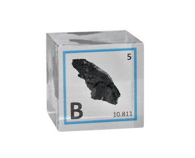 Boron Element Sample, Boron Crystal Sample 25mm Acrylic Cube, Boron ...