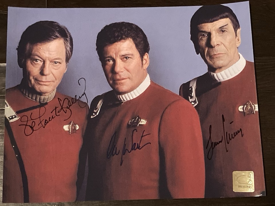 Leonard Nimoy /William Shatner/ Deforest Kelley “Star Trek”Autographed ...