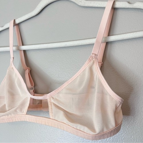 Negative Underwear Sieve Cutout Wireless Mesh Bra Adjustable Straps ...